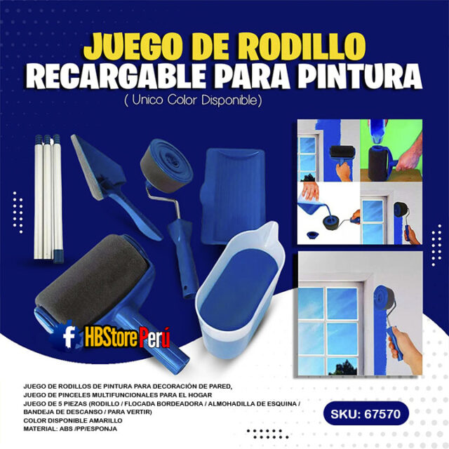 Rodillo Multifuncional de Pintura Recargable - HB STORE PERÚ