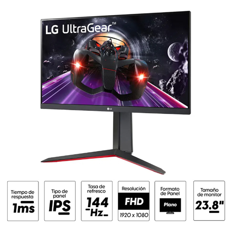 Monitor Gaming LG UltraGear 24GN65R-B, 23.8" FHD (1920 x 1080), Panel ...